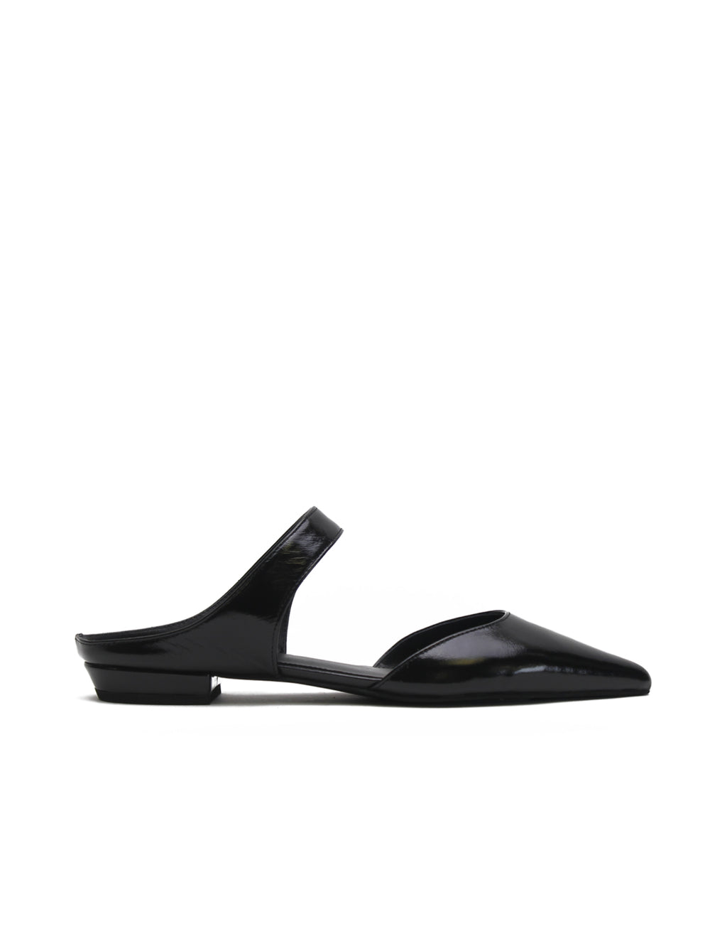 Pointed Mule Shiny Black – La Tribe